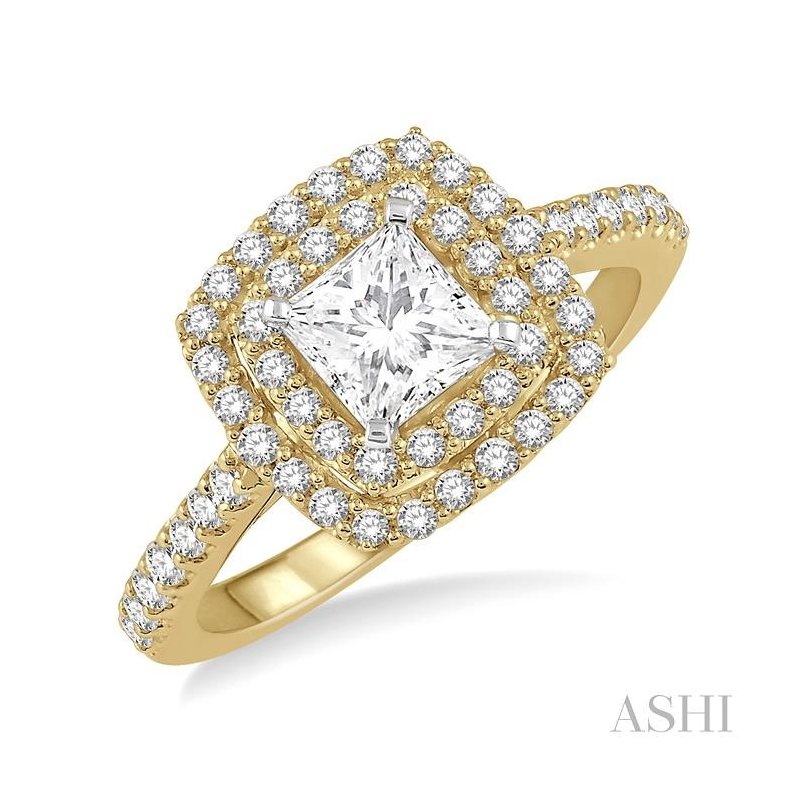 Princess Shape Halo Diamond Engagement Ring – Park Place Jewelers md